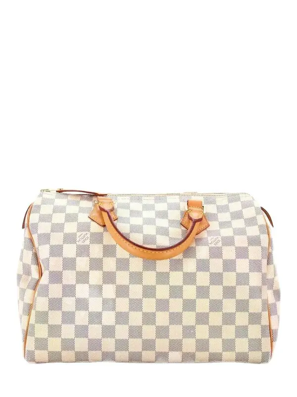 LOUIS VUITTON Speedy Handbag Damier 30 - White