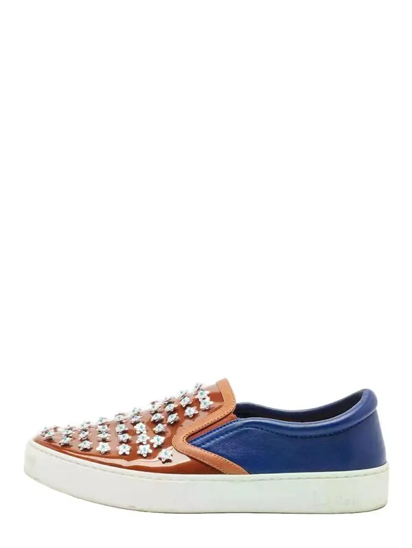 Dior Floral-embellished Slip-on Sneakers - Brown