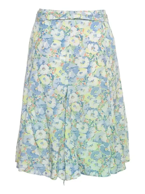 Polo Ralph Lauren Floral-print Wrap Skirt - White