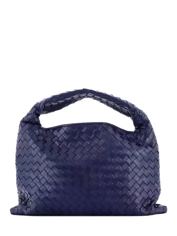 Bottega Veneta Hop Intrecciato Leather Small Hobo Bag - Blue