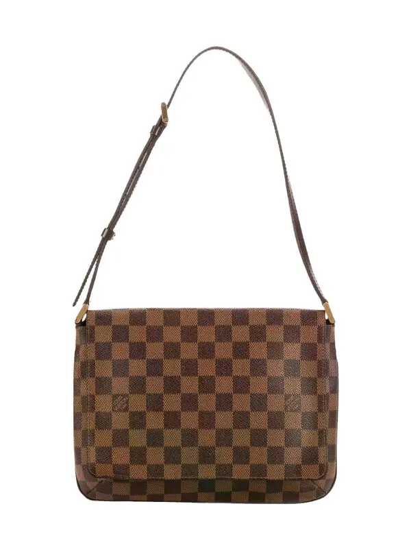 LOUIS VUITTON 2000 Musette Salsa Damier Ebene Adjustable-strap Shoulder Bag - Brown