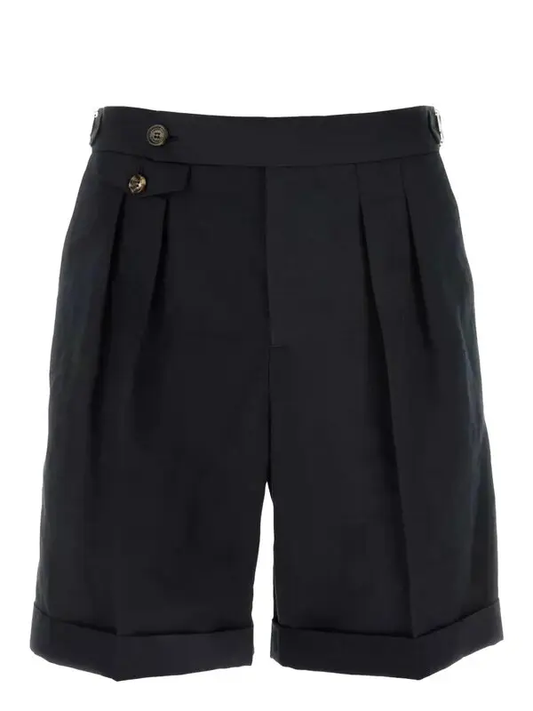 Brunello Cucinelli Pleated Bermuda Shorts - Blue