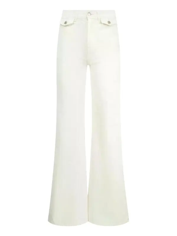 NILI LOTAN Edira Flared Jeans - Neutrals