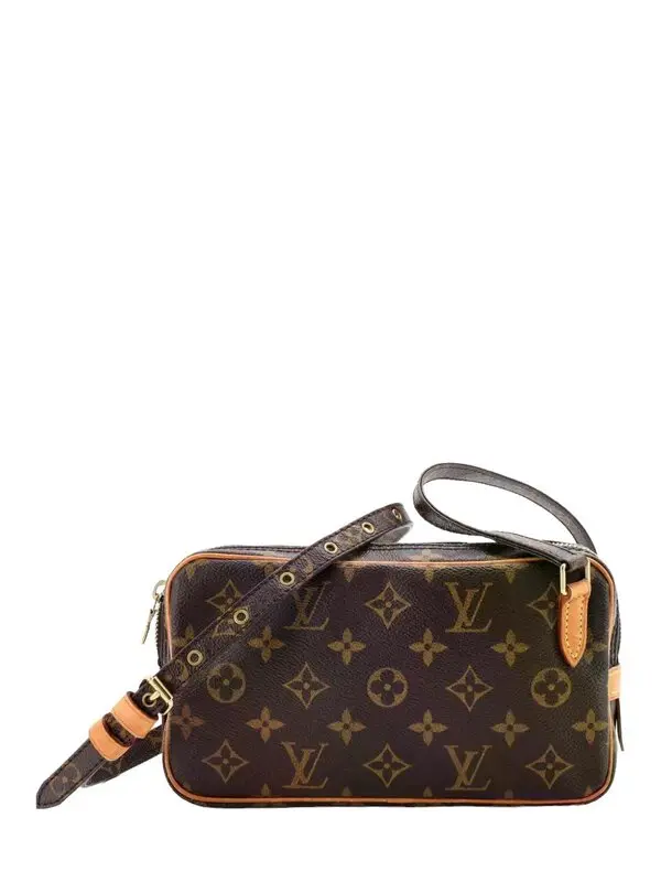 LOUIS VUITTON Pochette Marly Bandouliere Monogram Canvas Crossbody Bag - Brown