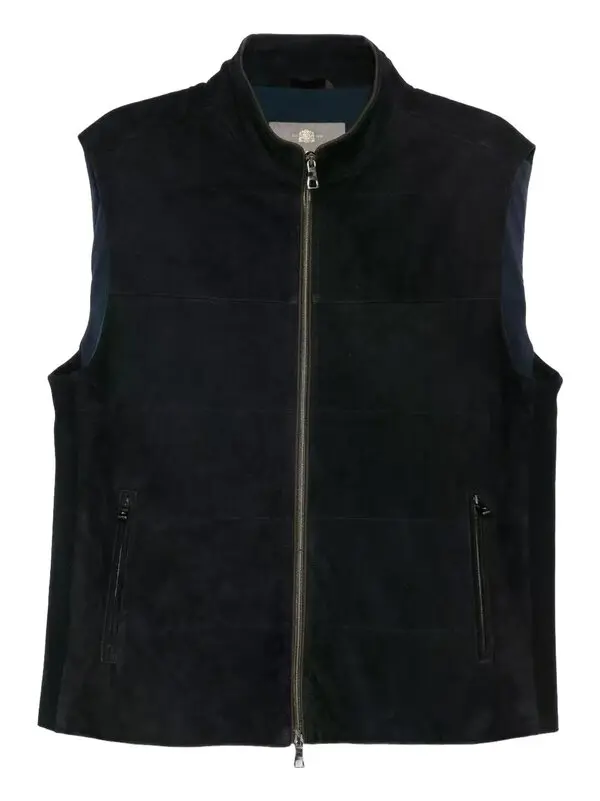 N.peal Zip-up Belgravia Gilet - Black