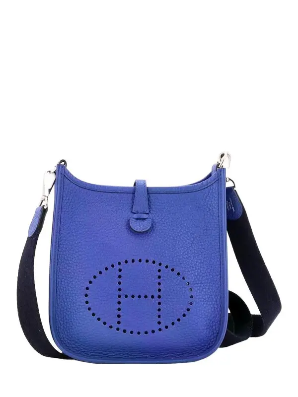 Hermès Evelyne Tpm Crossbody Bag Clemence Gen Iii - Blue