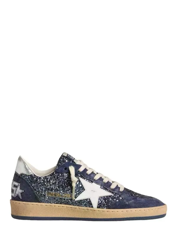 GOLDEN GOOSE Ball Star Glitter-embellished Sneakers - Blue
