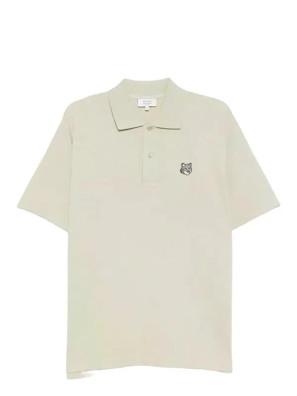 Maison Kitsuné Fox Head Logo Polo Shirt - Green