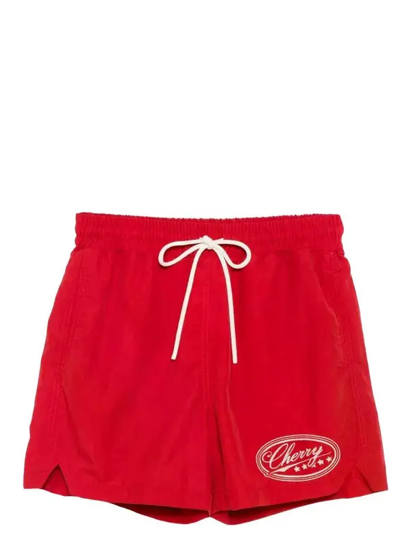 CHERRY LA Five-star Swim Shorts - Red