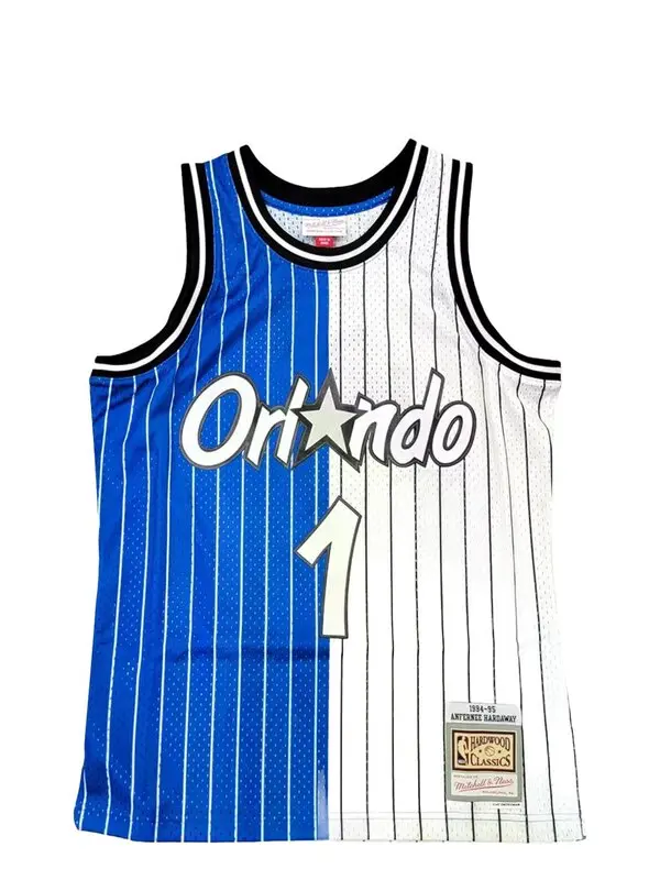 Mitchell & Ness Striped Swingman Jersey - Blue