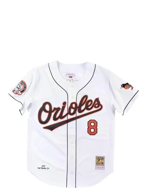 Mitchell & Ness Mlb Orioles 2001 Cal Ripken Shirt - White