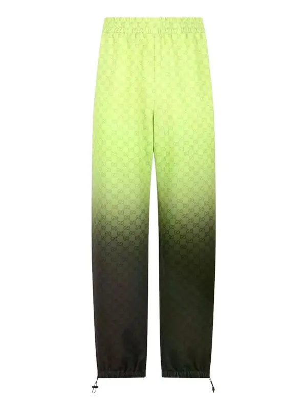 Gucci Gg Gradient Track Pants - Green
