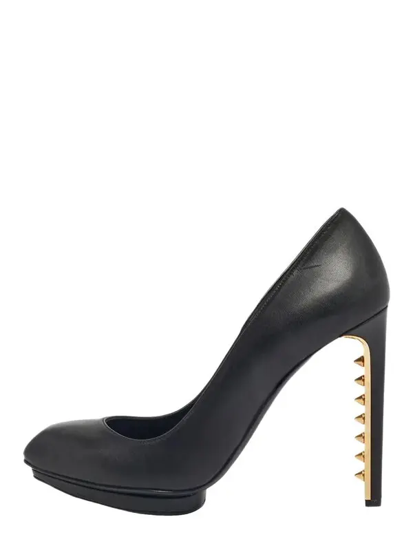 Alexander McQueen Leather Spike-heel Pumps - Black