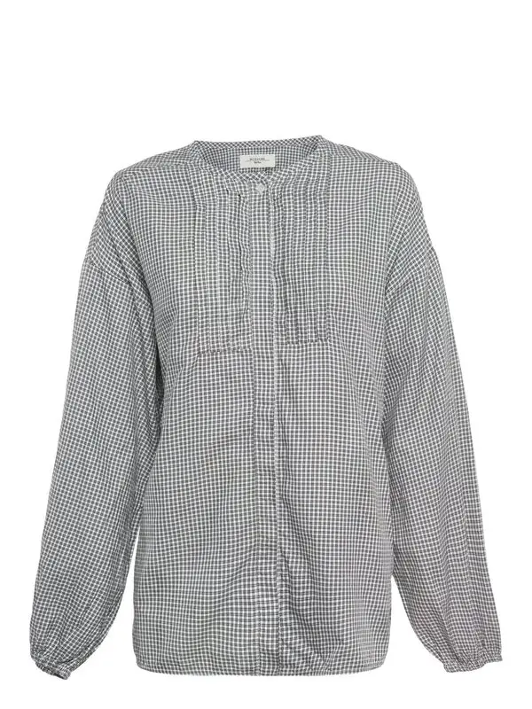 Max Mara Button-down Checked Tunic - White