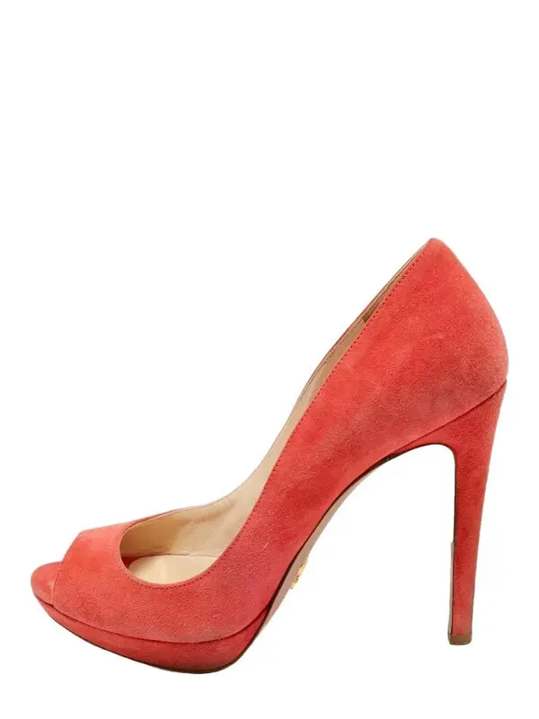 Prada Platform Peep-toe Pumps - Pink