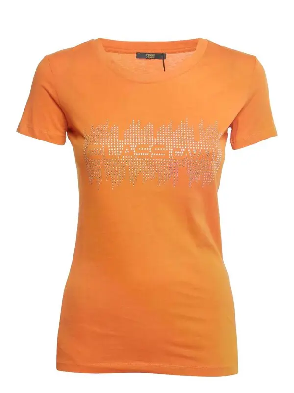 Roberto Cavalli Logo-detail T-shirt - Orange