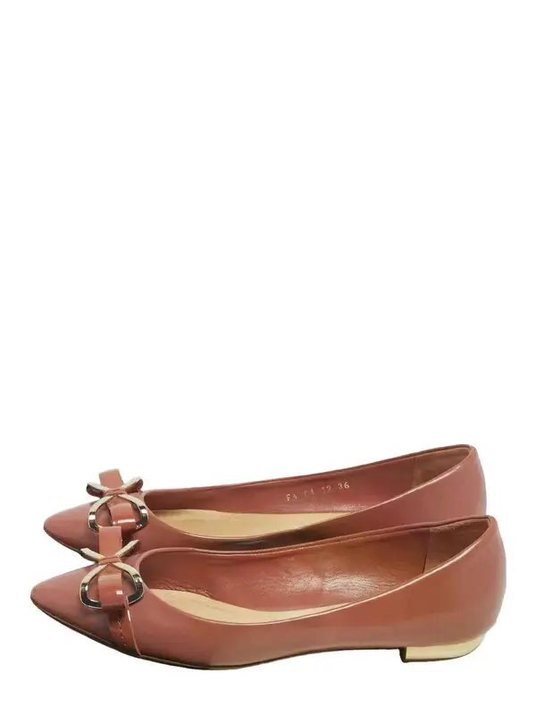 Dior Bow-detail Ballet Flats - Brown