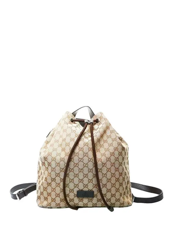 Gucci Gg Patterned Backpack - Neutrals