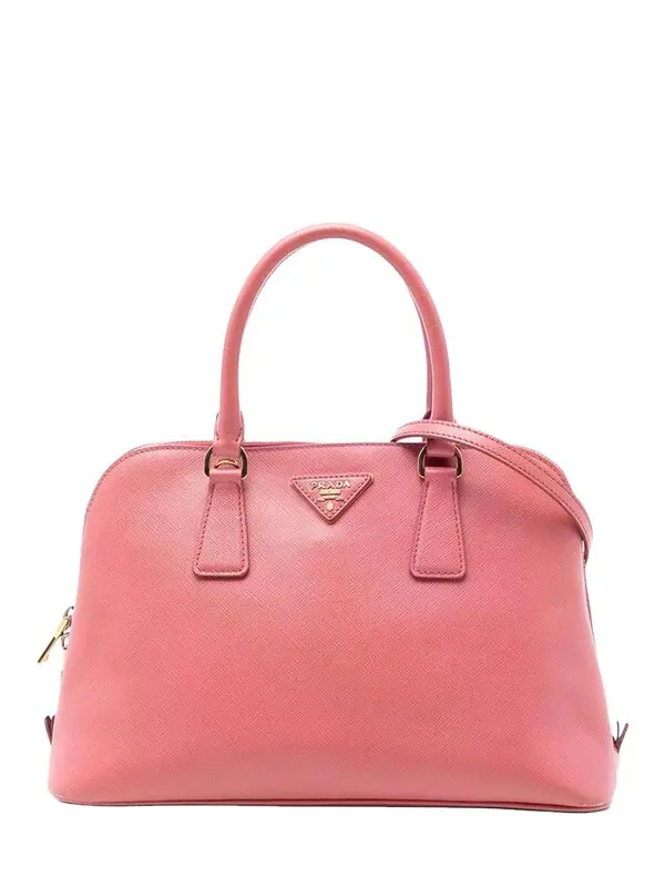 Prada Saffiano Lux Promenade Satchel - Pink
