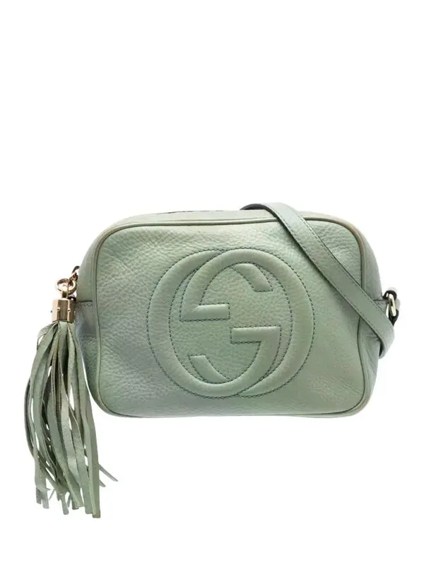 Gucci Leather Soho Disco Crossbody Bag - Green