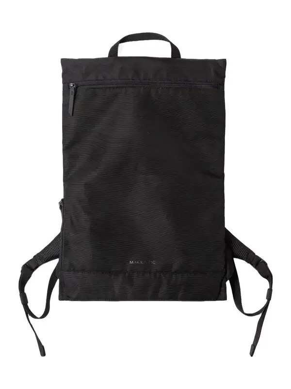 MAKAVELIC Zip Logo-detail Backpack - Black