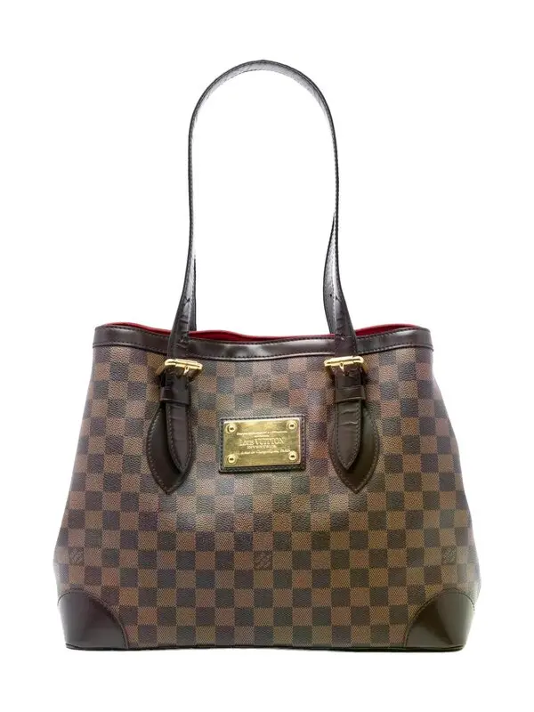 LOUIS VUITTON 2012 Damier Ebene Hampstead Mm Tote Bag - Brown