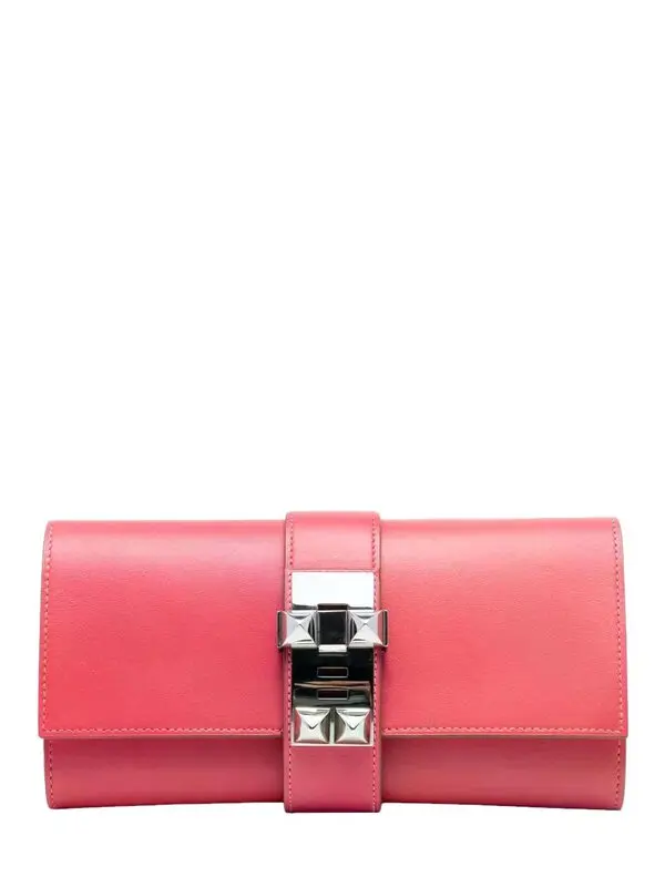Hermès 2014 Tadelakt Medor 23 Clutch - Pink