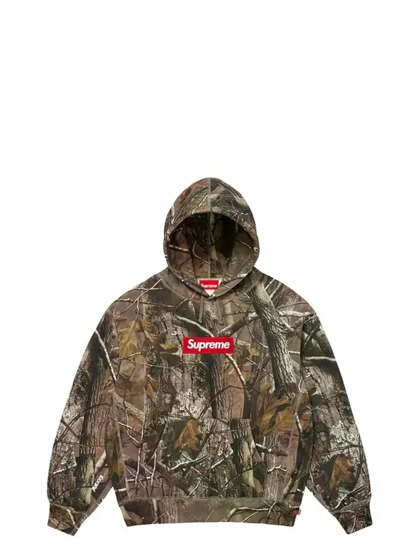 Supreme Box Logo Camouflage Hoodie - Brown