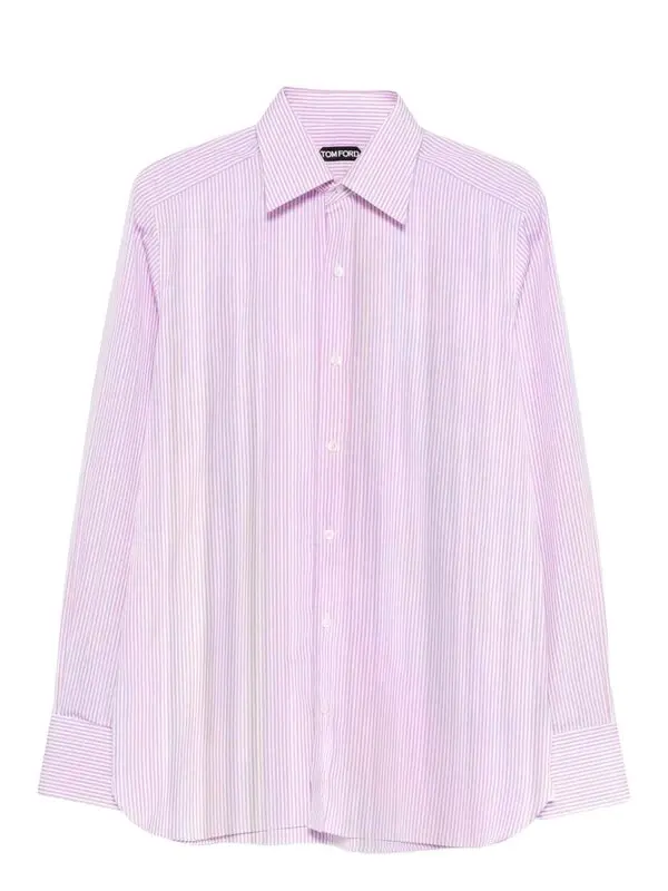 TOM FORD Striped-pattern Shirt - Pink