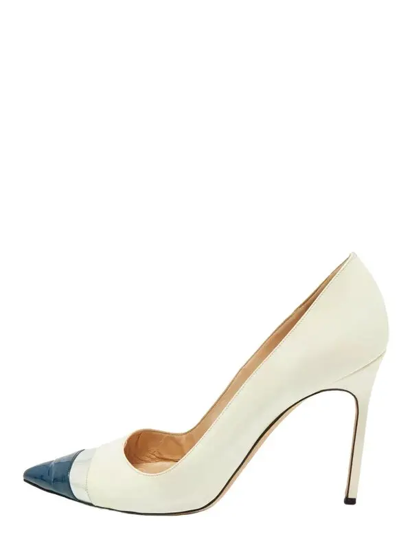 Manolo Blahnik Pointed-toe Leather Heeled Pumps - White