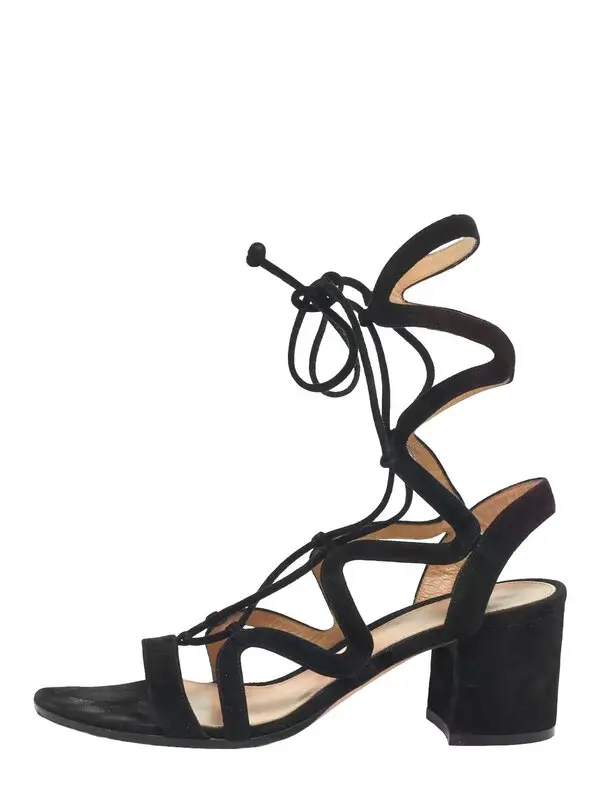 GIANVITO ROSSI Block-heel Gladiator Sandals - Black