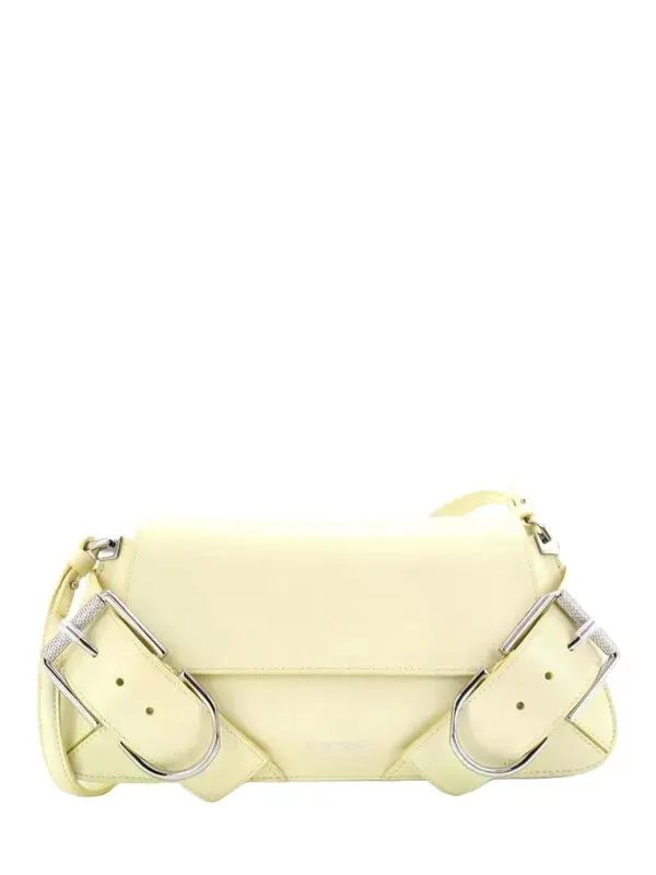 Givenchy Voyou Flap Leather Shoulder Bag - Yellow