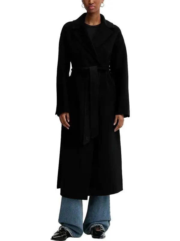From Future Belted Coat - Black