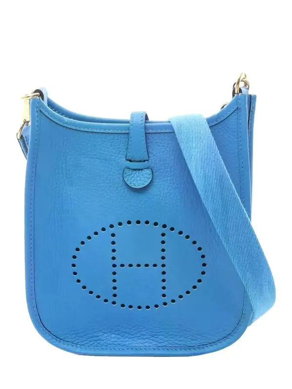 Hermès 2024 Evelyne Tpm Perforated Shoulder Bag - Blue