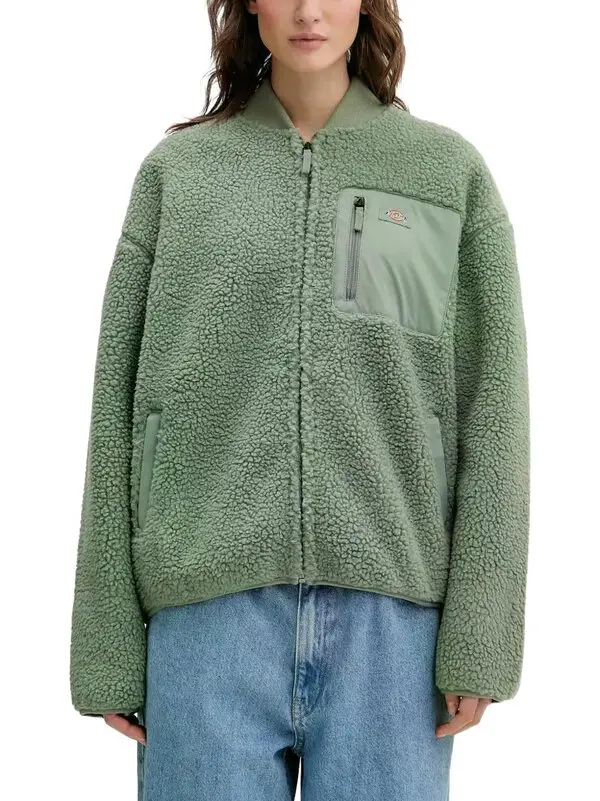 Dickies Zippered-pocket Sweatshirt - Green