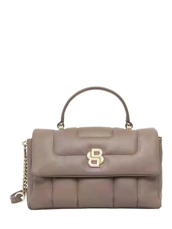 BOSS Quilted Tote Bag With Logo Detail - Brown