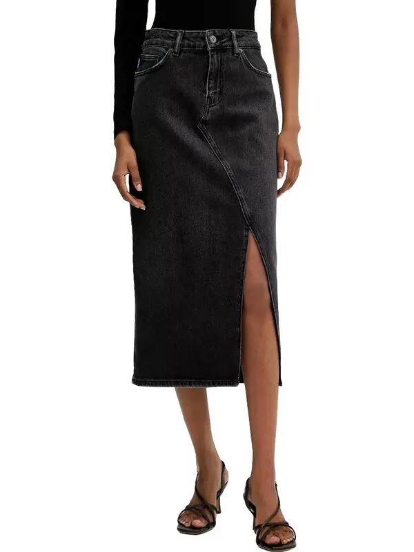 Hugo Goja Belt-loop Midi Skirt - Black