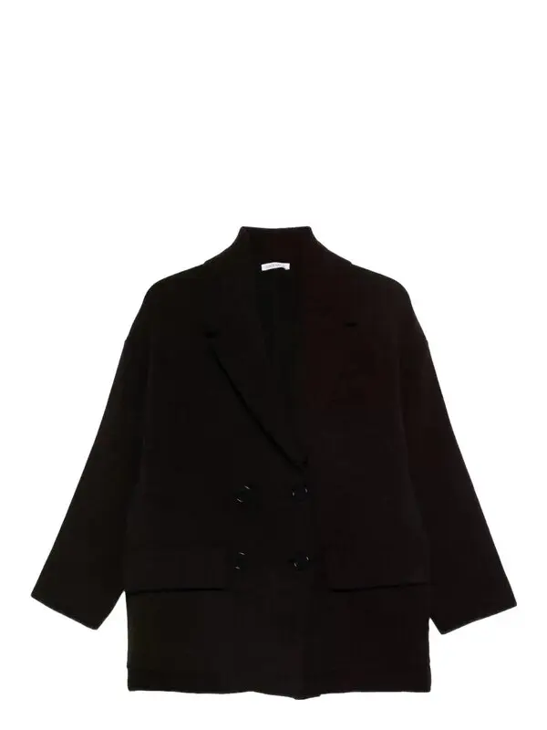 LEBOR GABALA Double-breasted Coat - Brown