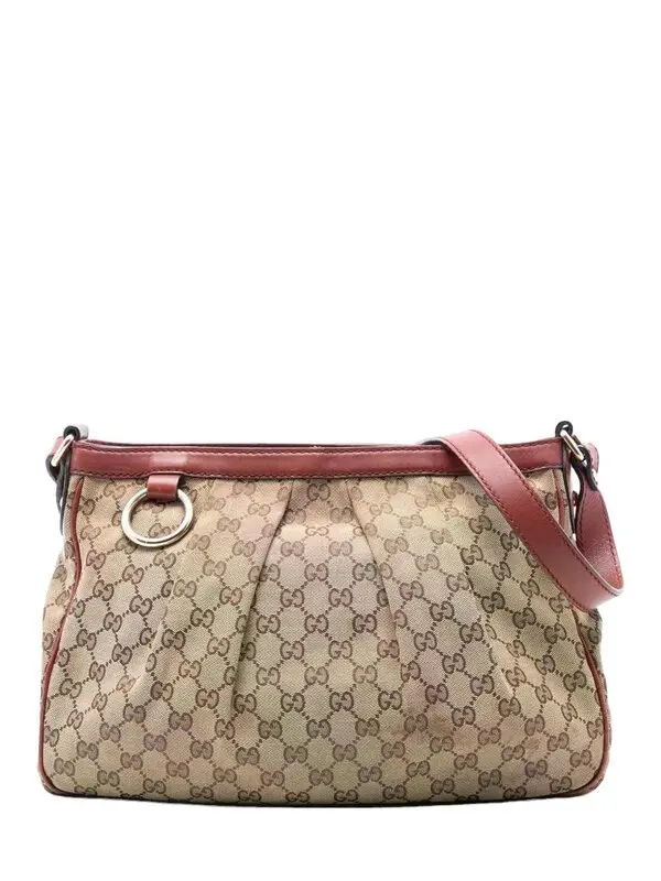 Gucci Gg Canvas Sukey Crossbody Bag - Brown