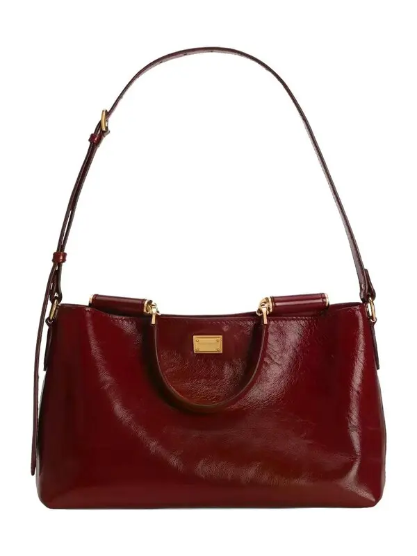 Dolce & Gabbana Vittoria Leather Tote - Red