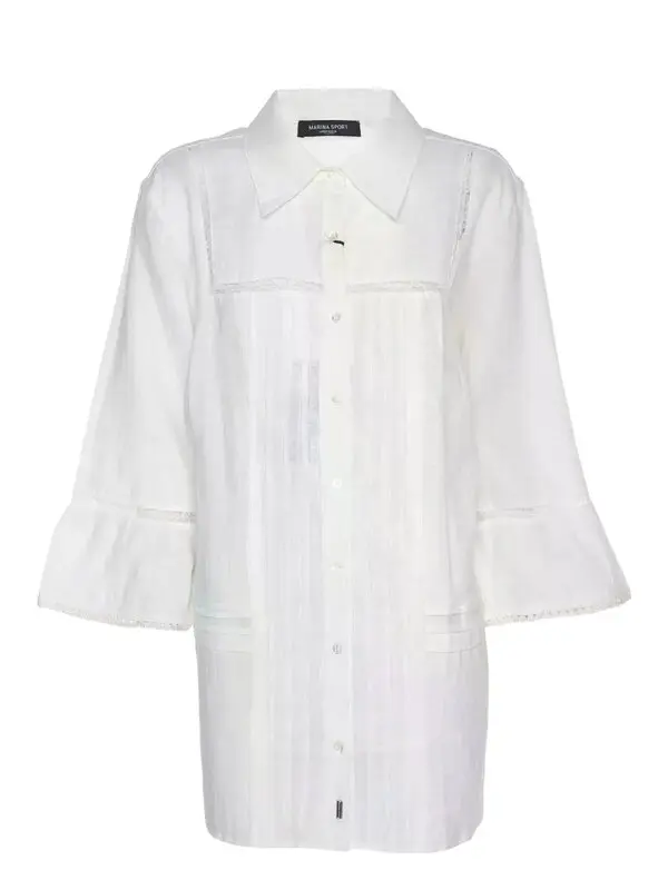 Marina Rinaldi Lace-trimmed Shirt - White