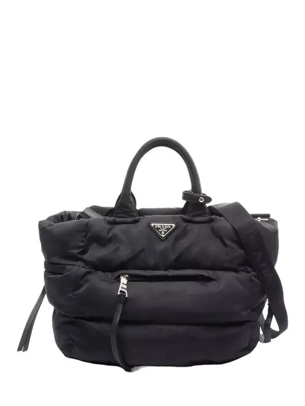 Prada Padded Tote Bag - Black
