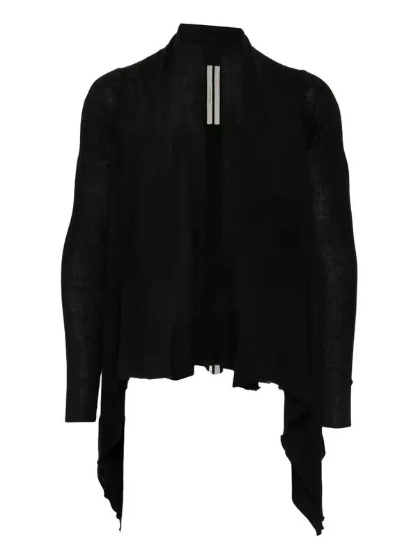 Rick Owens Asymmetric Cardigan - Black