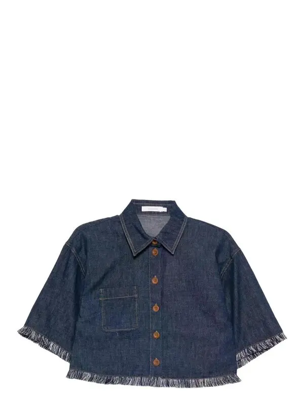 Zimmermann Rhiannon Denim Shirt - Blue