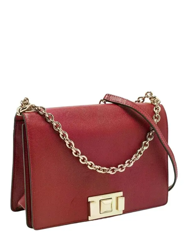 Furla Mimi Leather Shoulder Bag - Red
