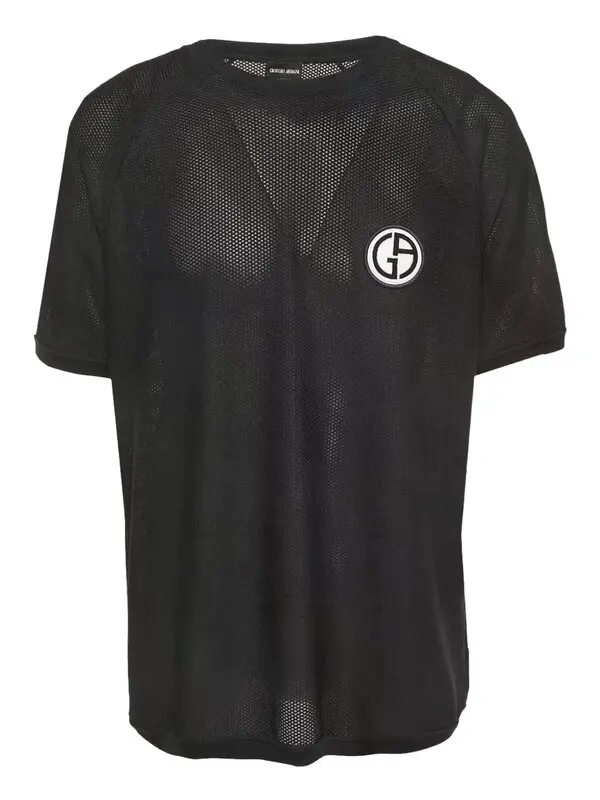 Giorgio Armani Logo-patch T-shirt - Black
