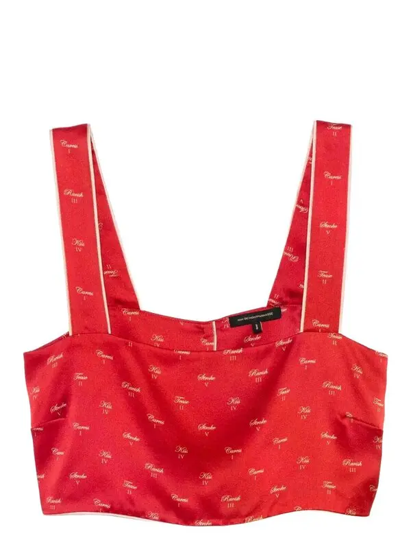 Kiki De Montparnasse Printed Pyjama Top - Red