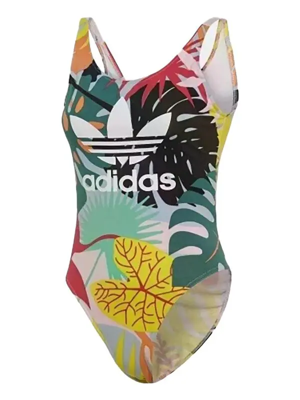 Adidas Tropicalage-print Bodysuit - White