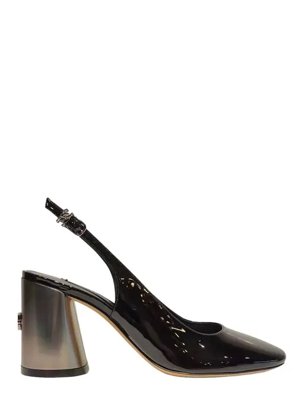 Casadei 80mm Block-heel Slingback Pumps - Black