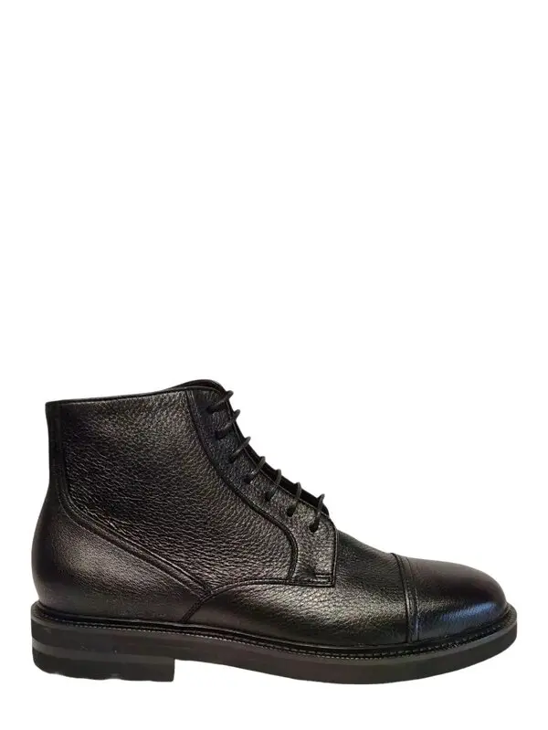 HENDERSON BARACCO Lace-up Leather Boots - Black
